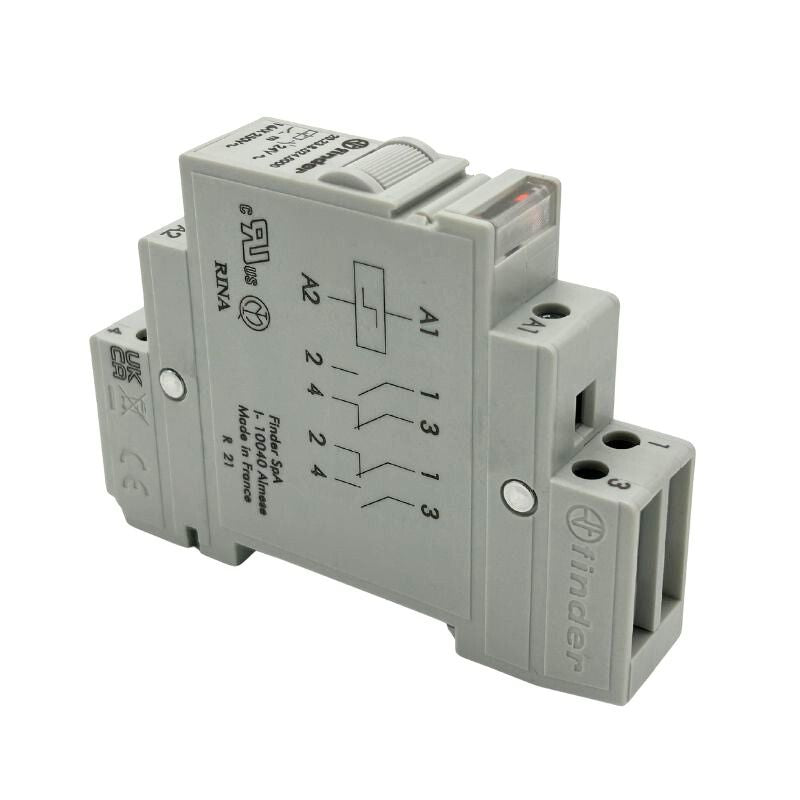 Finder DIN Rail Latching Modular Step Relay, 24V ac Coil, 16A Switchin
